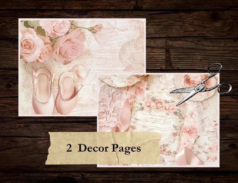 Coquette Letter Writing Kit Printable Stationery Set for Girls Shabby ...