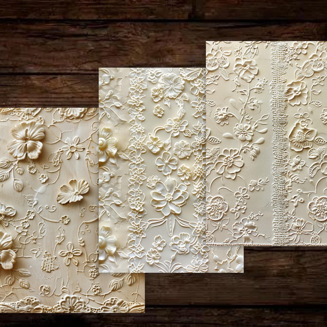 Printable Antique Lace Digital Paper, Vintage Lace Pages, Classic ...