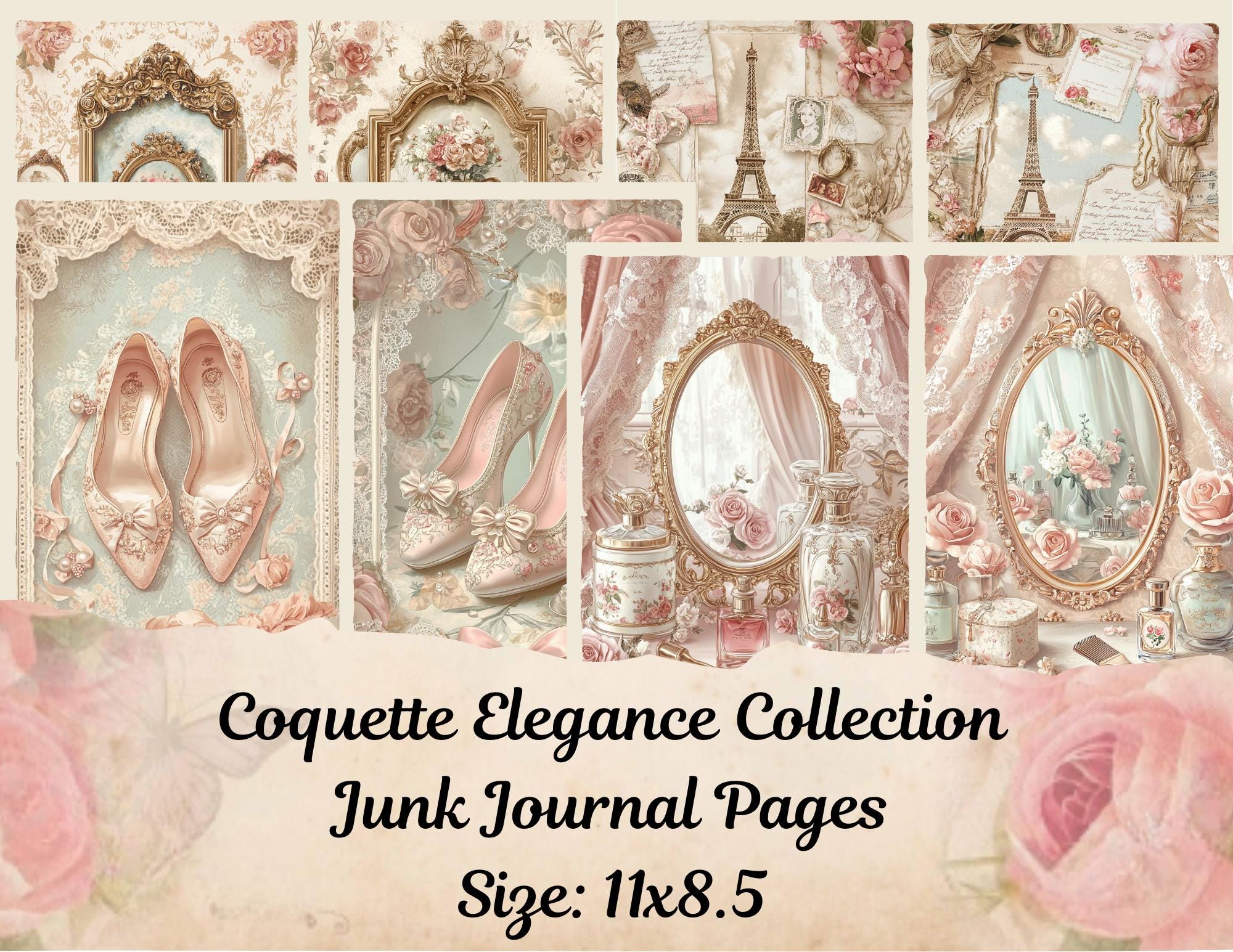 Coquette Elegance Printable Collection, Chic & Elegant Patterns ...