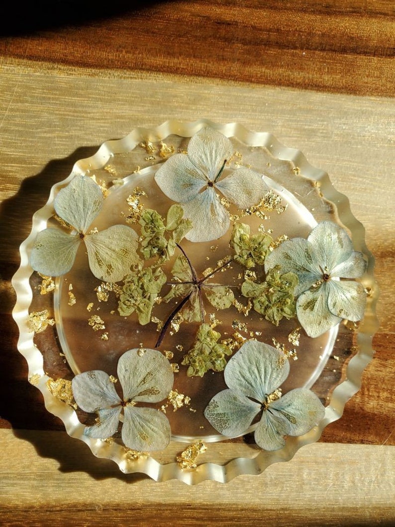 Handmade Resin Coasters From Real Dried Pressed Flowers, Colors ...