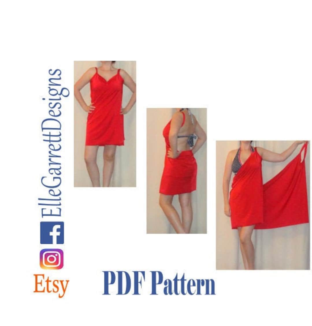 PDF Pattern - Simple Beach Cover-up Pattern 501 - Sizes Small-large ...