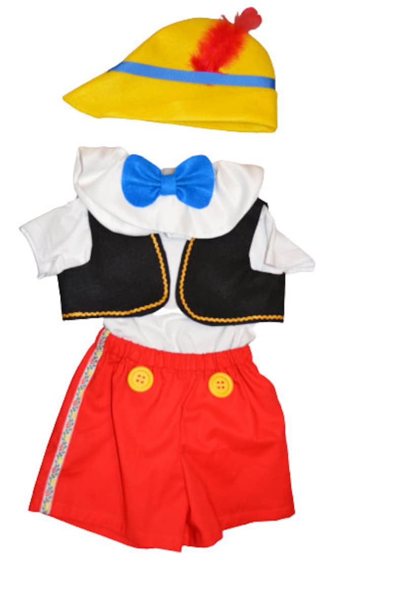 Child Puppet Boy Costume Hat Vest Shorts Collar - Etsy