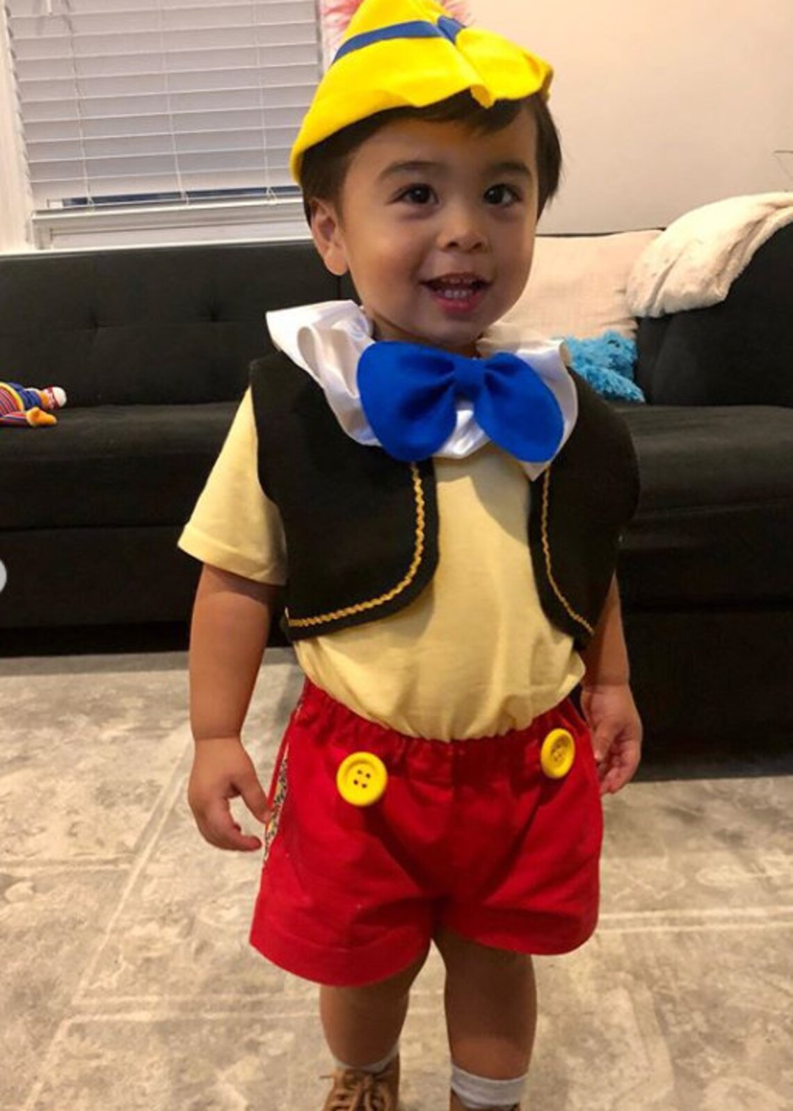 Child Puppet Boy Costume Hat Vest Shorts Collar | Etsy