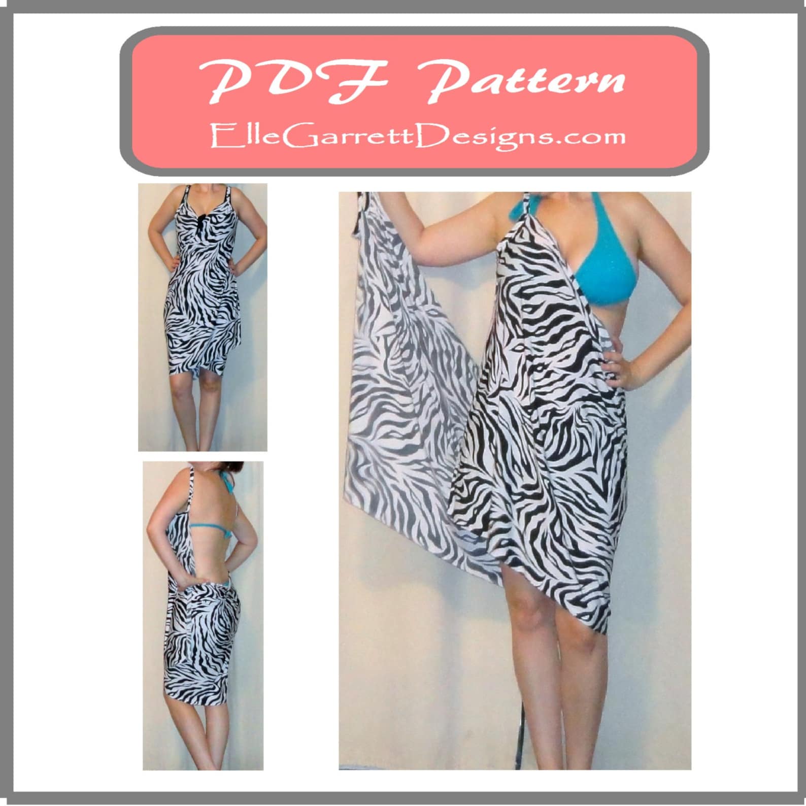 PDF Pattern - Simple Beach Cover-up Pattern 501 - Sizes Small-large ...