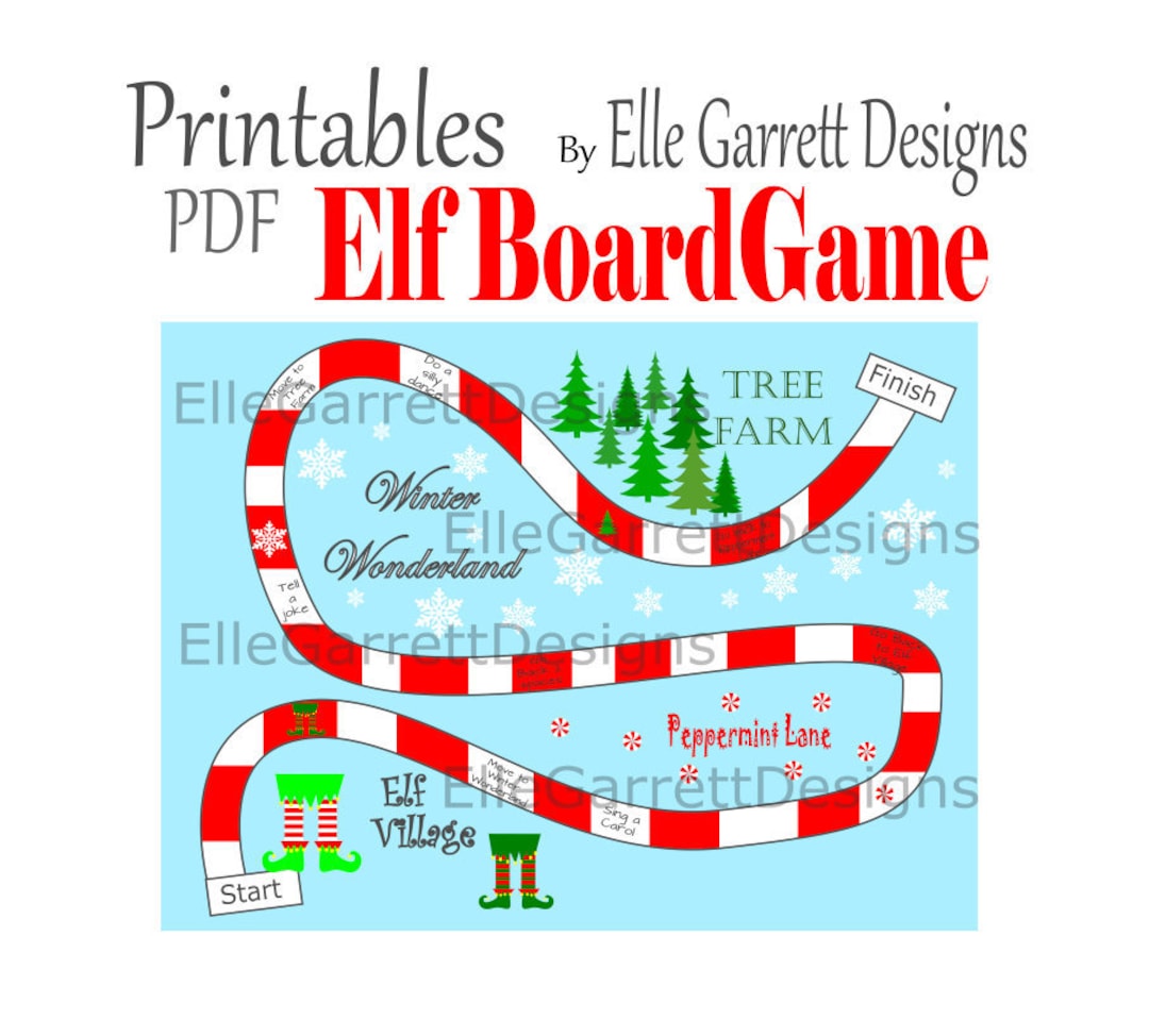 Elf Board Game Instant Download - Etsy