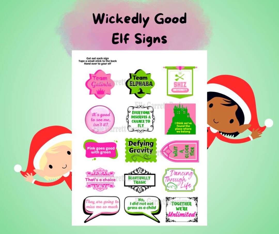 Elf Wicked Christmas Naughty or Nice List - Etsy
