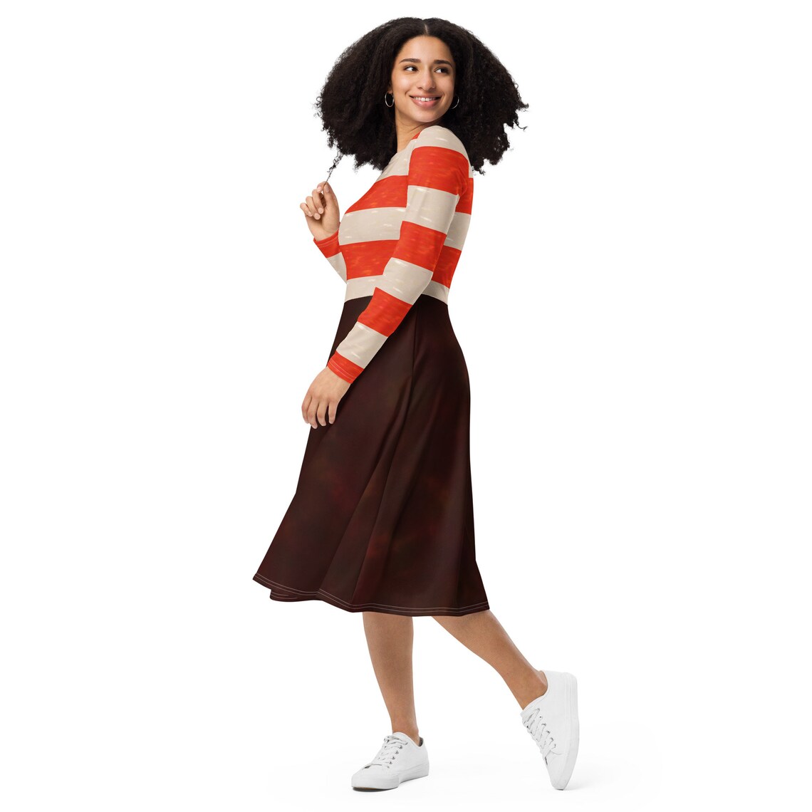 Anxiety Emotions All-over Print Long Sleeve Midi Dress - Etsy