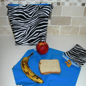 PDF Pattern - Reusable Lunch Tote, Sandwich Wrap and Snack Pack - Etsy