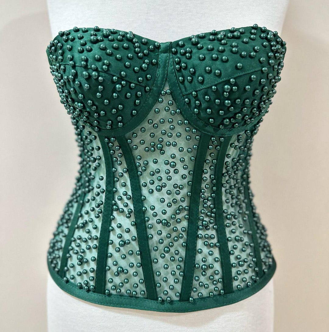 Rhinestone Bustier | Bustier Top | Transparent Corset | Cupped Bustier ...
