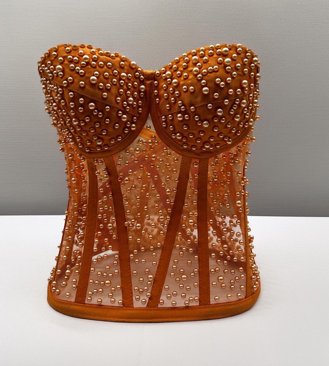 Rhinestone Bustier | Bustier Top | Transparent Corset | Cupped Bustier ...