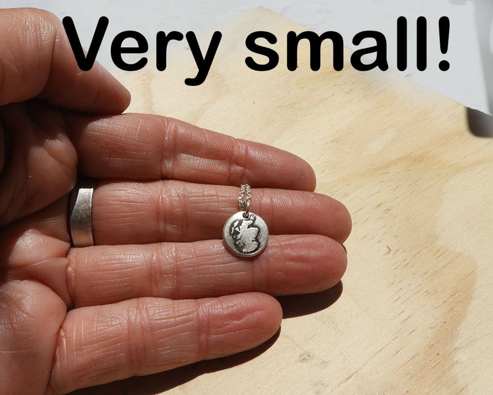 Tiny Scotland Necklace in Silver Map Jewelry Scotland | Etsy