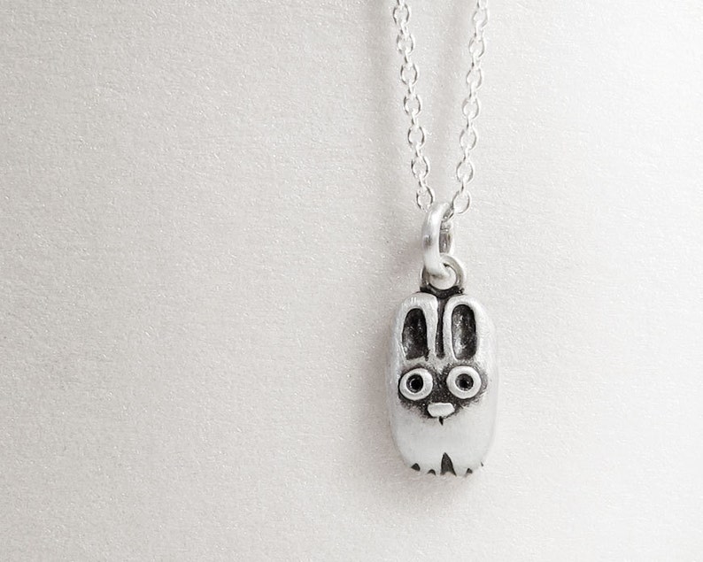Rabbit Necklace Sterling Silver Rabbit Jewerly Bunny - Etsy
