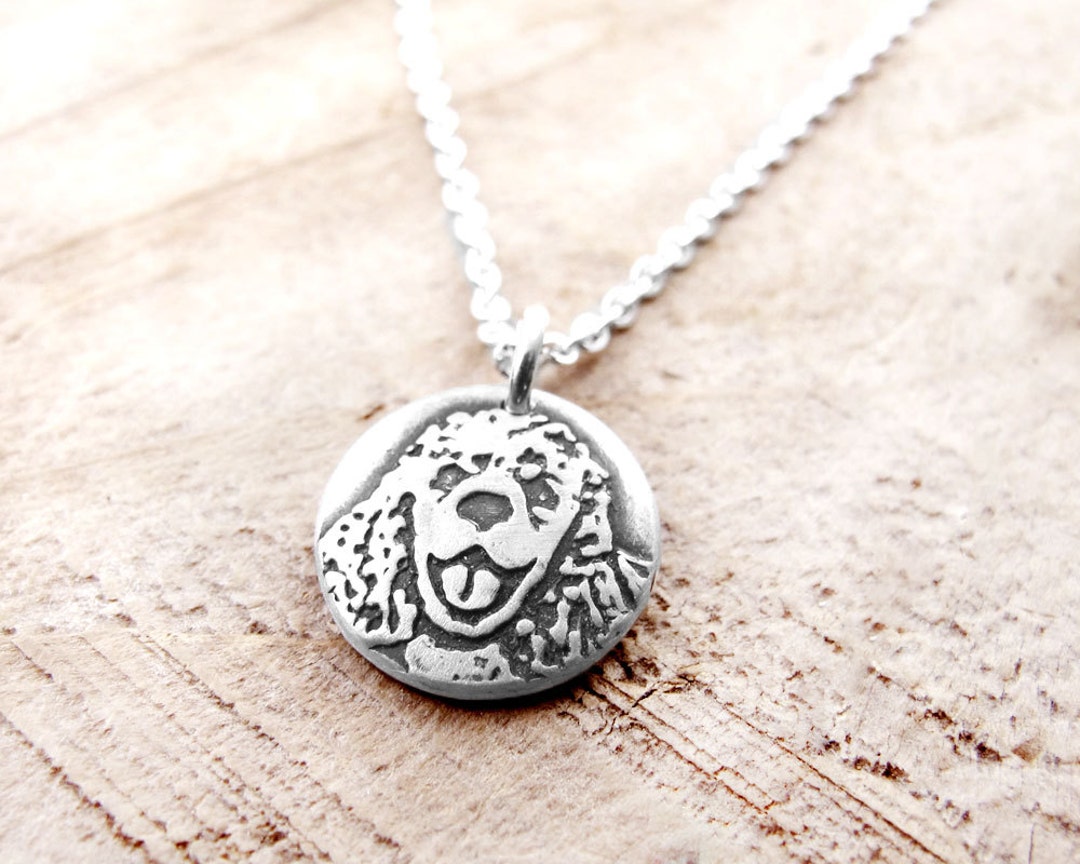 Tiny Cocker Spaniel Necklace in Silver - Etsy