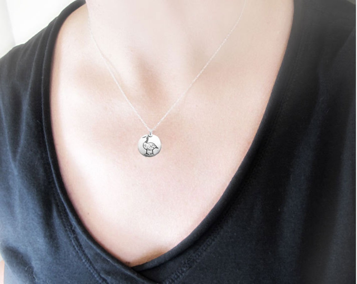 Little Canada Goose Necklace in Silver - Etsy