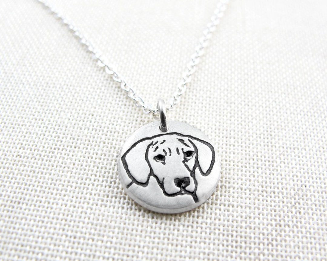 Tiny Rhodesian Ridgeback Necklace in Silver - Gift for Dog Lover - Etsy