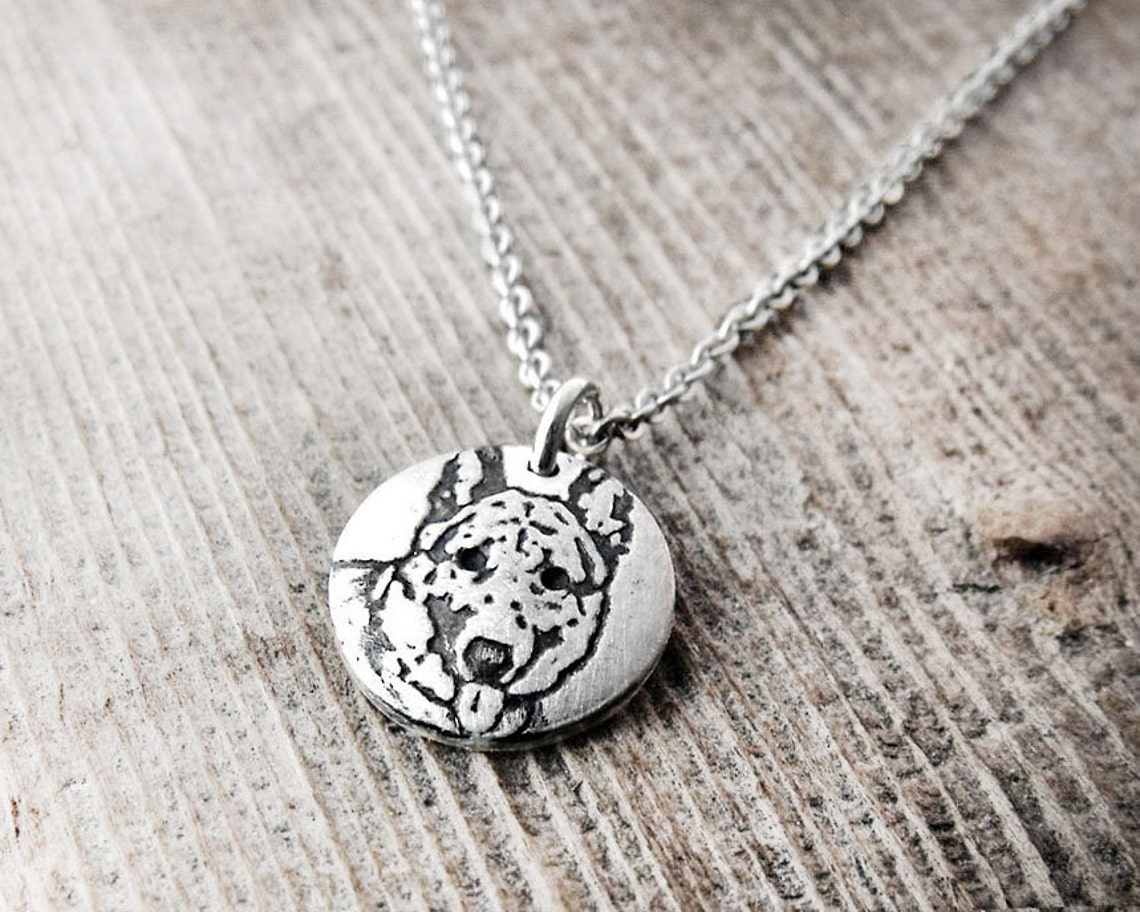 Tiny German Shepherd Necklace in Silver Dog Memorial Jewelry - Etsy