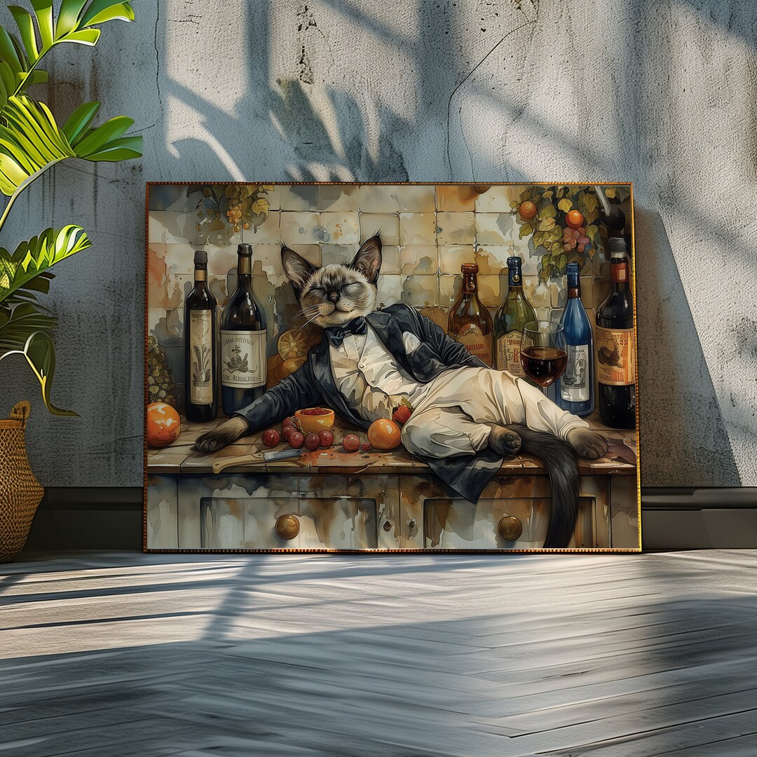 Sleeping Cook Cat Digital Download Poster Print One Piece Sanji ...