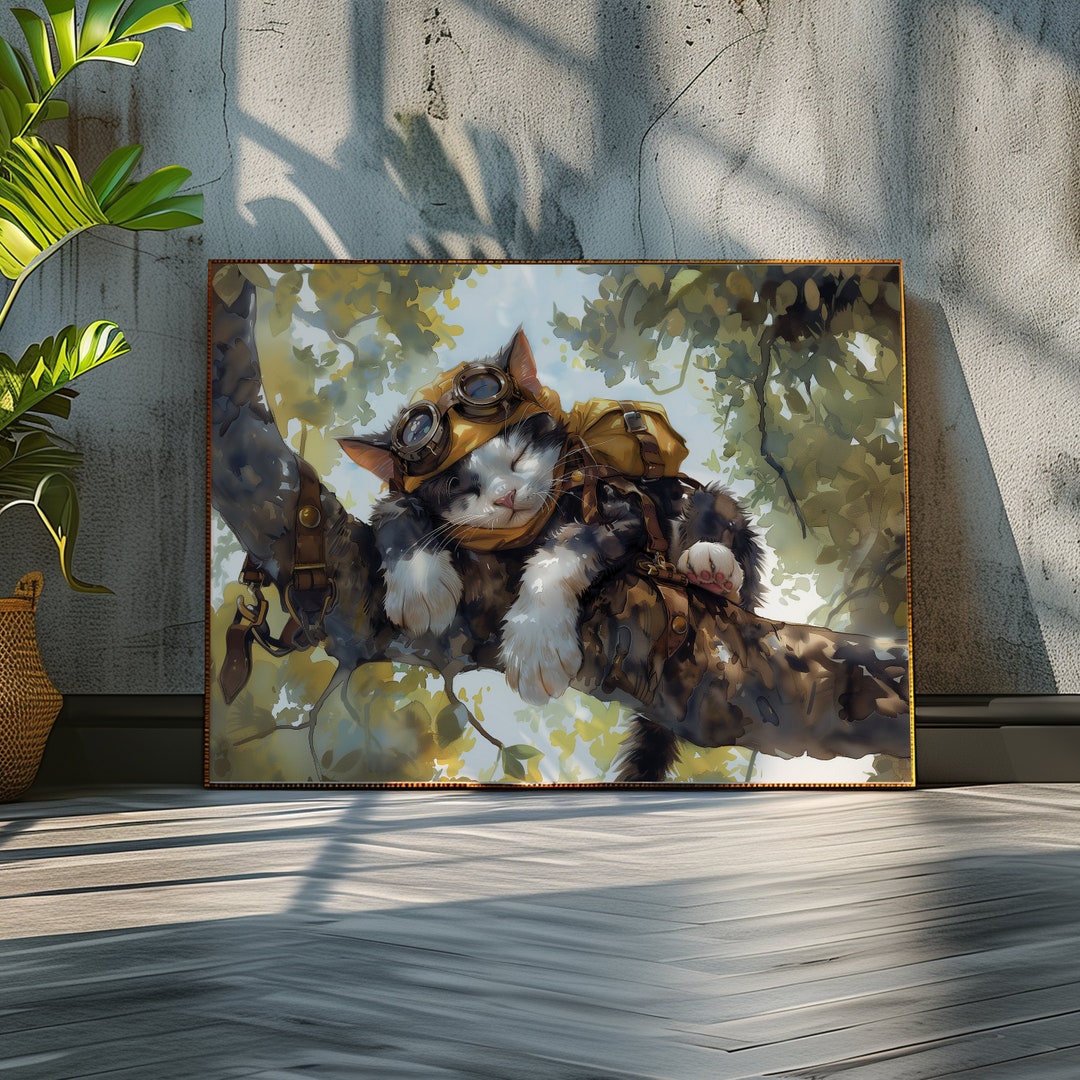 Sleeping Sniper Cat Digital Download Poster Print One Piece Usopp ...