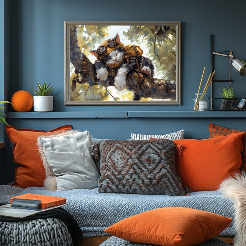 Sleeping Sniper Cat Digital Download Poster Print One Piece Usopp ...