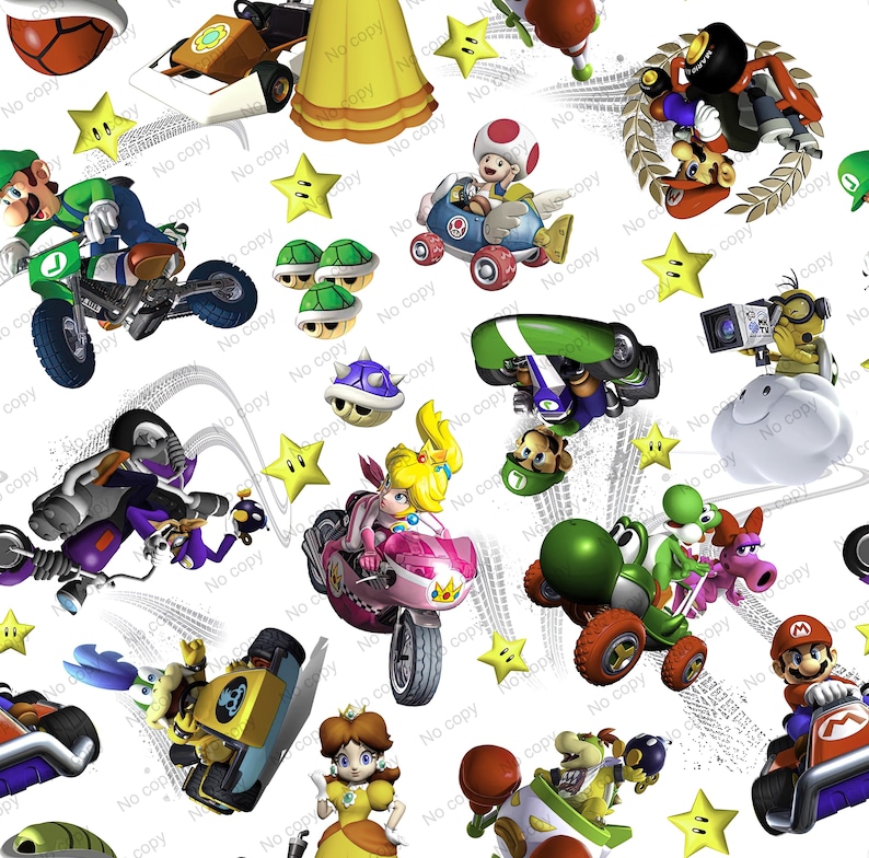 Mario Video Game Pattern, Super Bros Seamless Pattern, Bros Cartoon ...