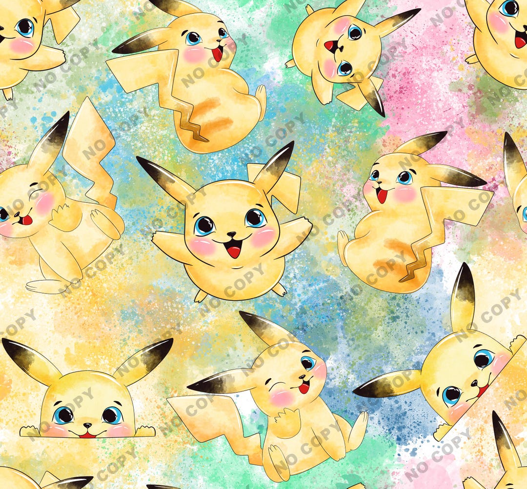 Pokemon Seamless Pattern, Pokeball Seamless Pattern, Cartoon Seamless ...