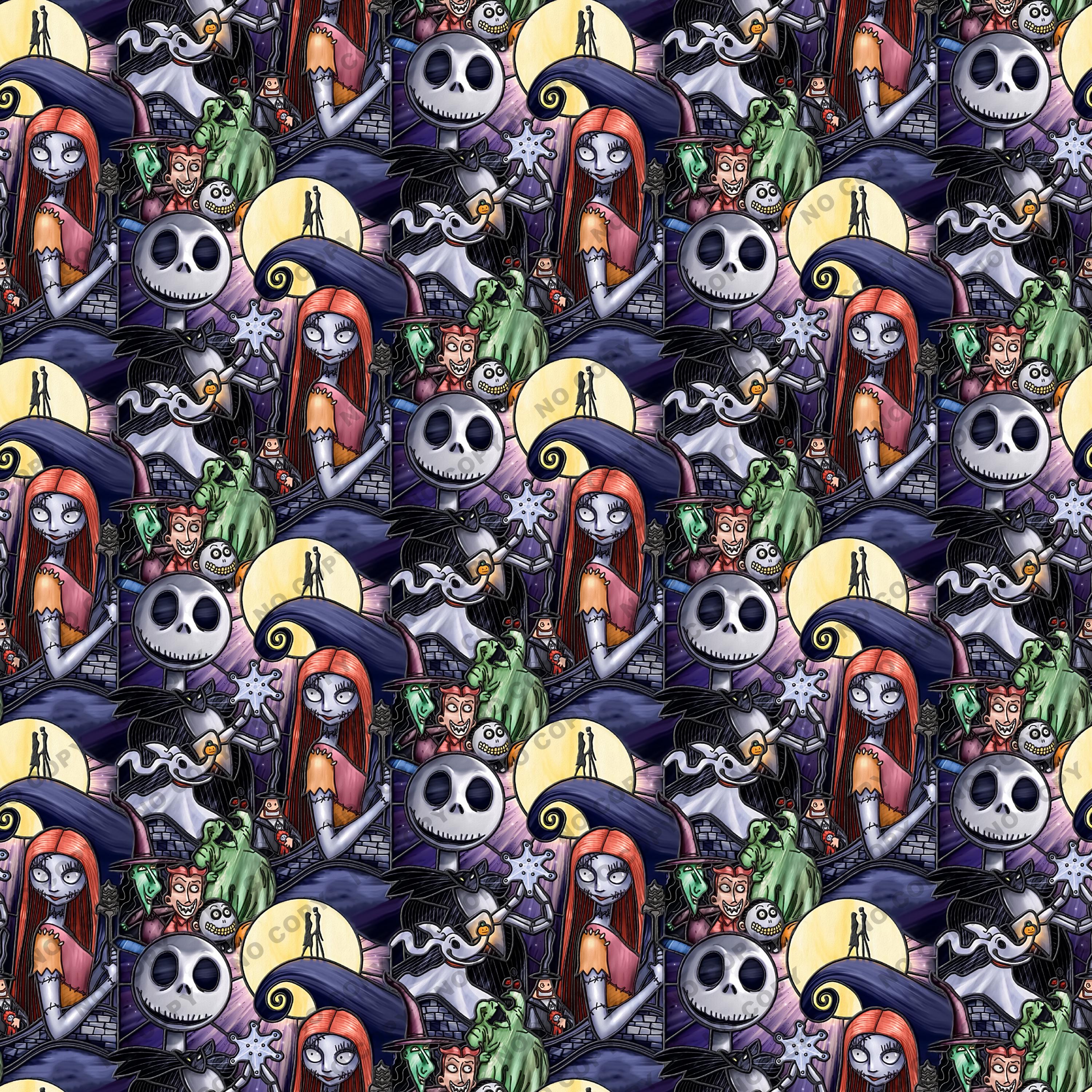 The Nightmare Before Christmas Seamless Pattern, the Nightmare Before ...