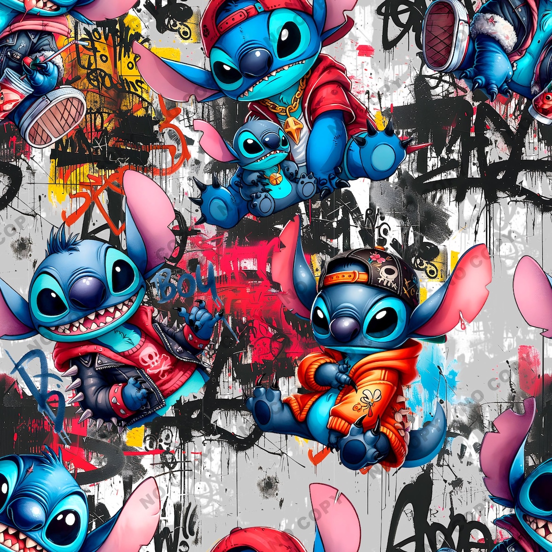 Stitch Cupcake Seamless Pattern, Stitch Summer Tumbler, Cartoon ...