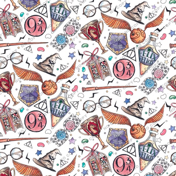 Harry potter pattern - Etsy