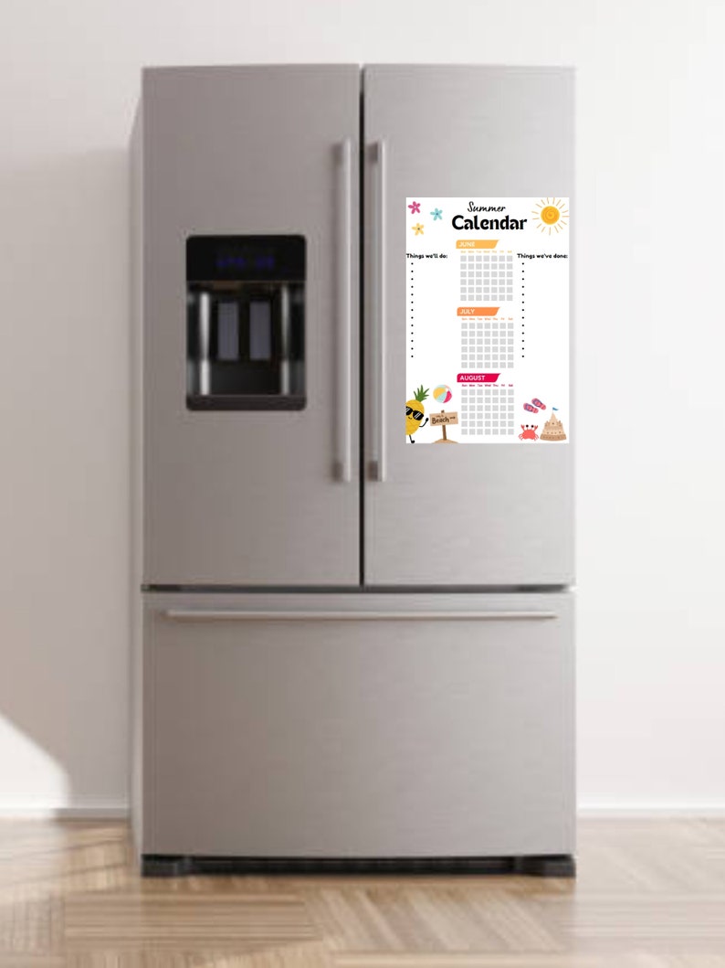 Printable Summer Calendar Poster | Summer Activities Calendar | Summer ...