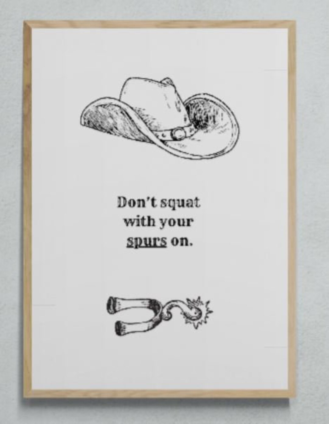 Printable Wall Art Quotes | Western | Cowboy | Spurs - Etsy