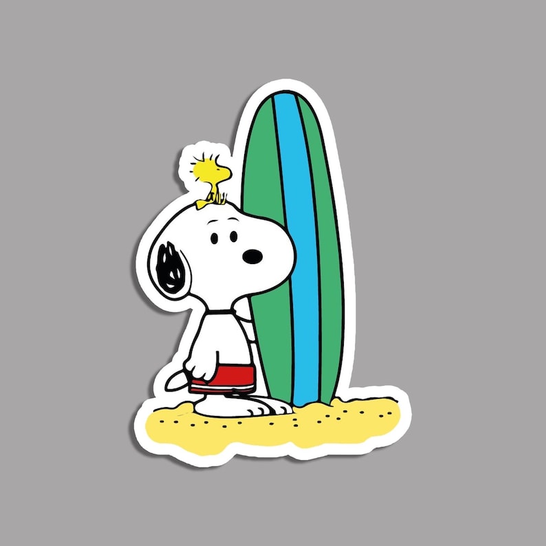 Vintage Snoopy Surfing Yard Sign Peanuts Decor - Etsy