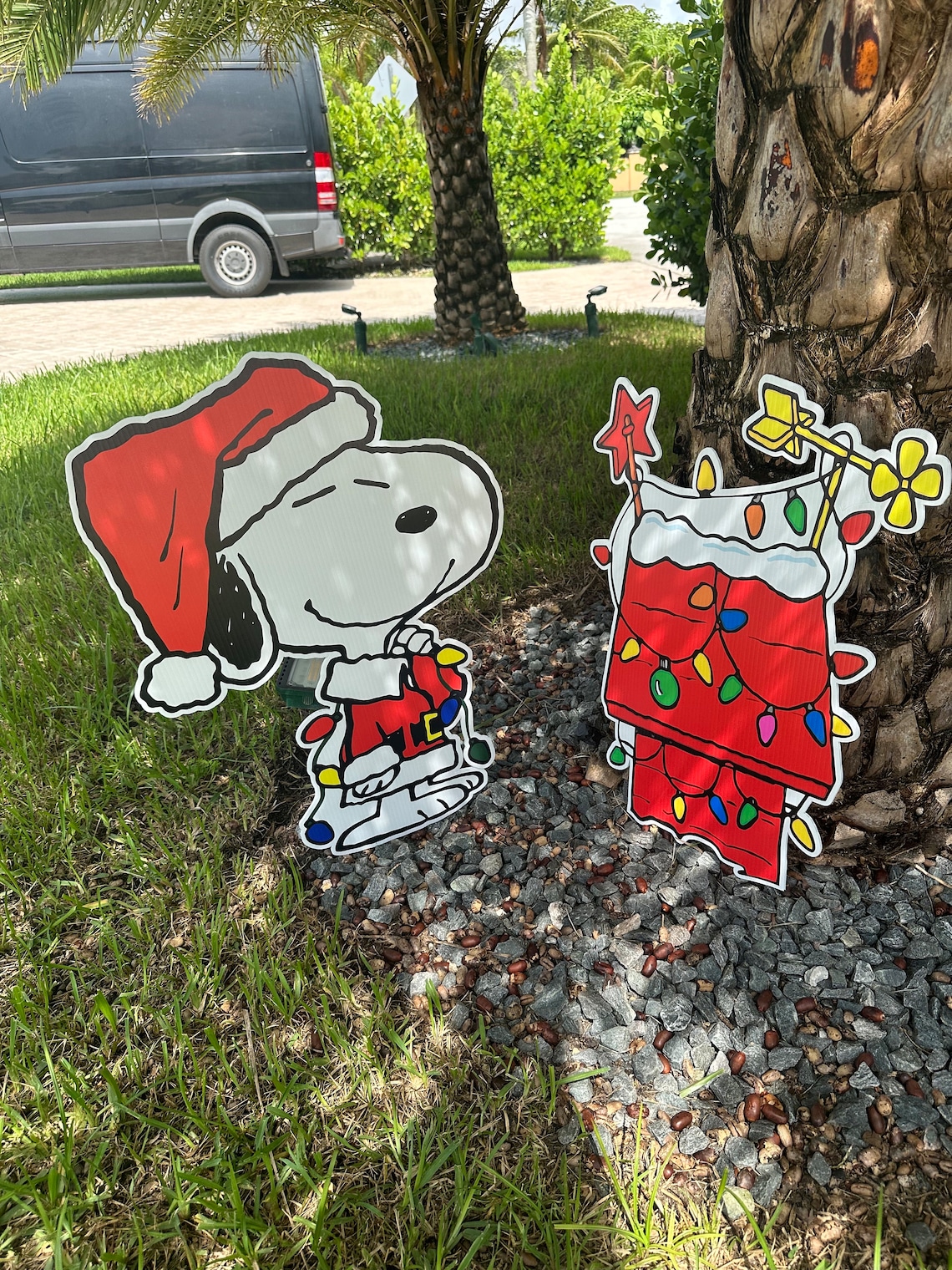 Snoopy Christmas Yard Sign - Etsy