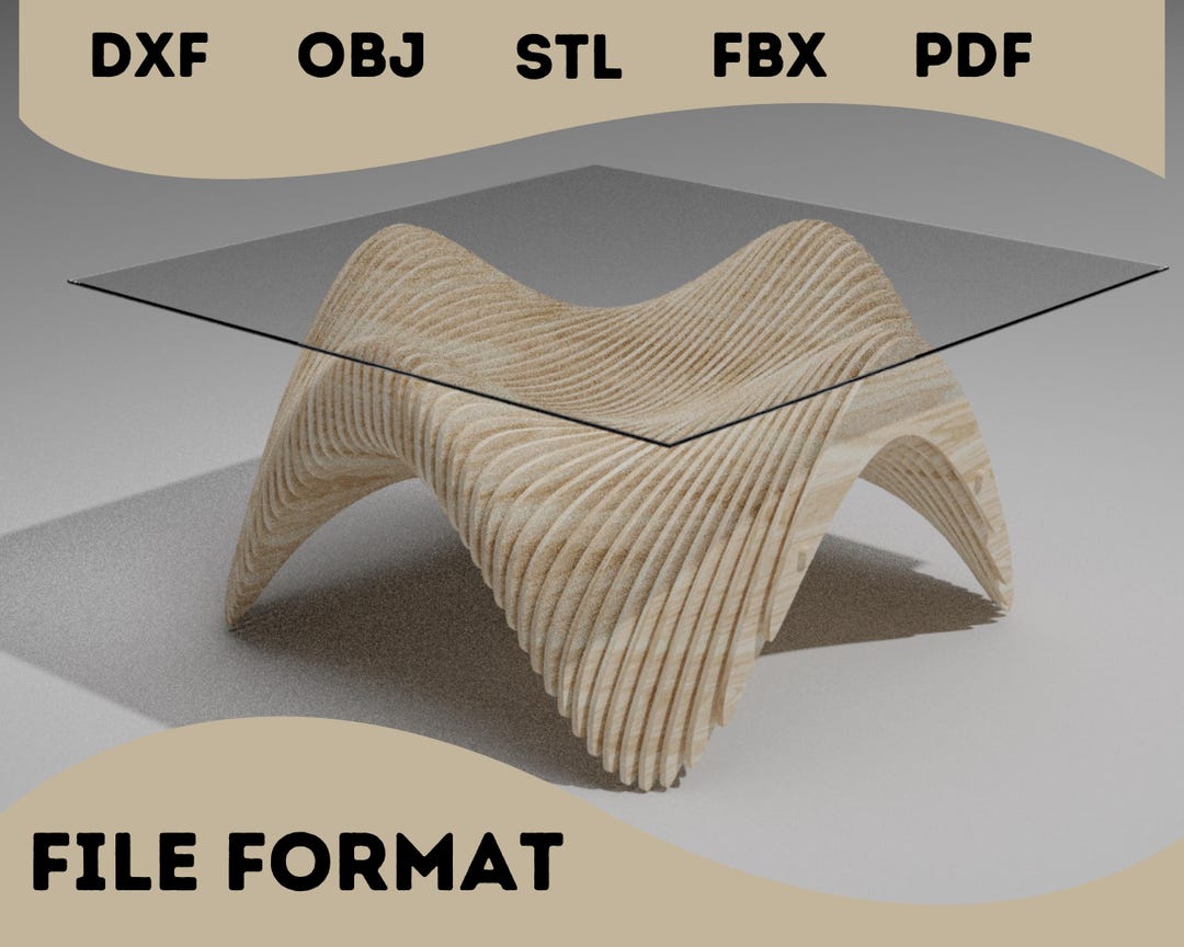 Parametric Design Coffee Table , Cnc and Laser Cut , ,wooden Furniture ...