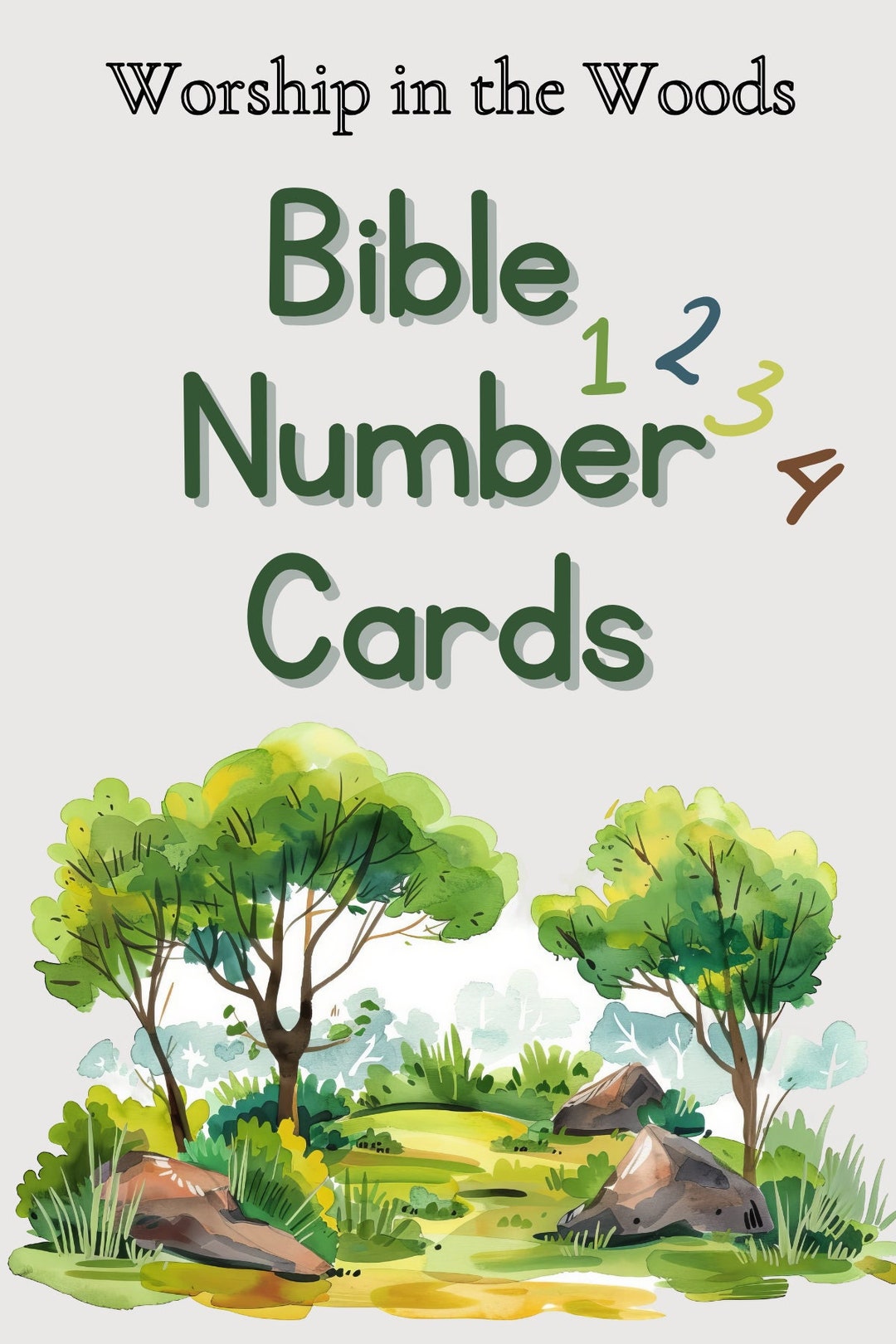 Bible Number Cards - Etsy