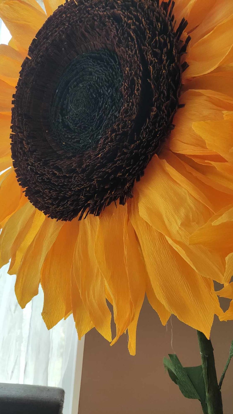 Giant Sunflower, Stationary Paper Flower Decoration, Wedding Decoration ...