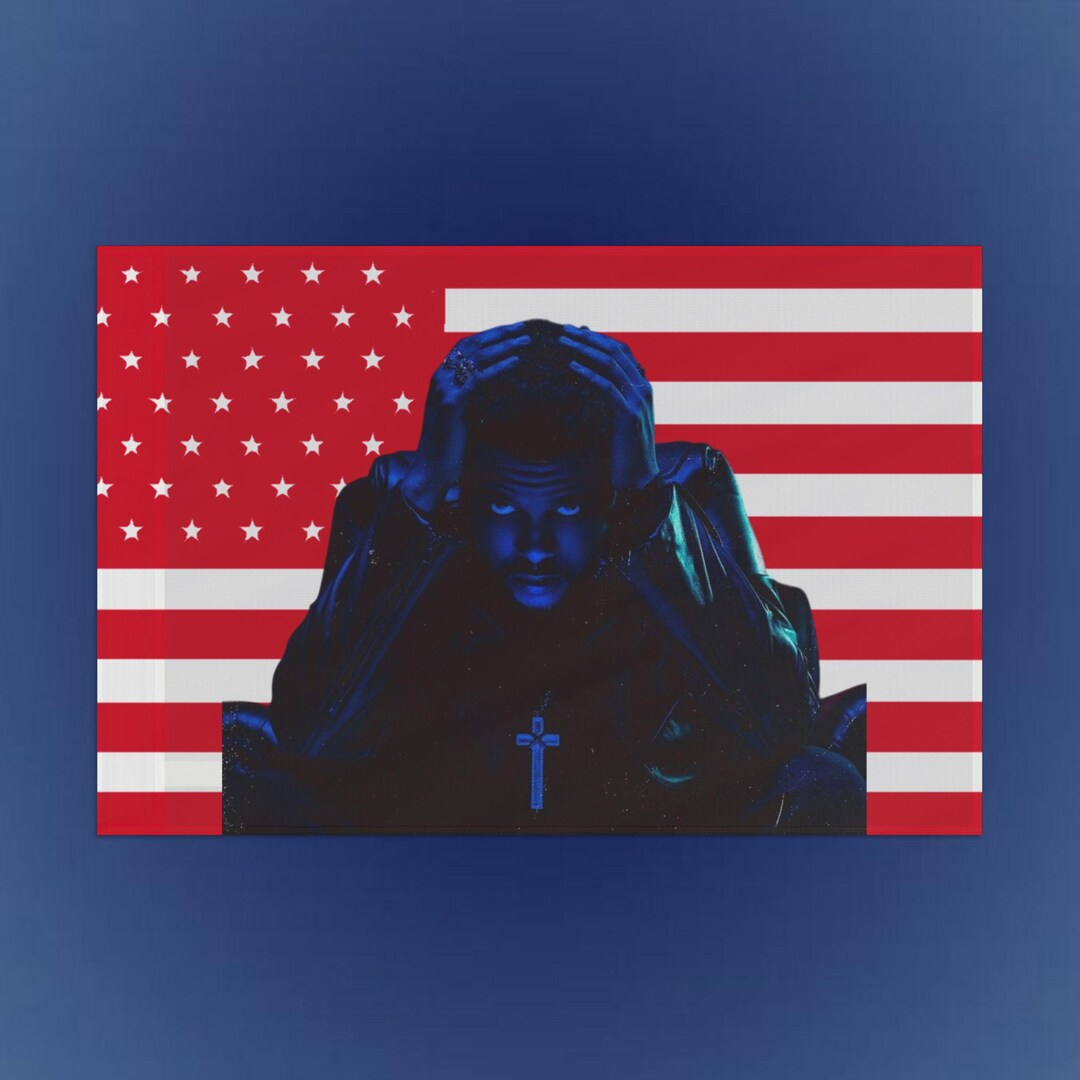 The Weeknd Flag, Abel Makkonen Tesfaye Flag, Starboy, American Flag ...