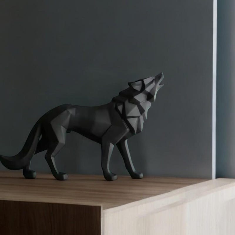 Wolf Sculpture - Etsy