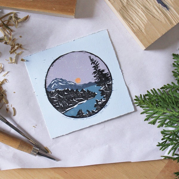 Woodblock Print - Etsy