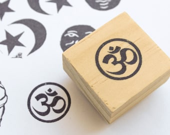 Om Rubber Stamp - Etsy