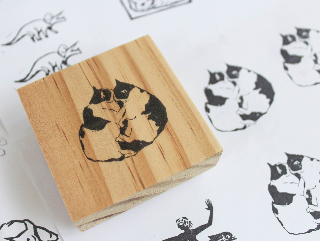 Cat Rubber Stamp | Personalized Cat Stamp | Cat Lover Gift - Etsy