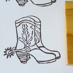 Cowboy Boots Rubber Stamp | Western Personalized Rubber Stamp | Western ...