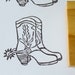 Cowboy Boots Rubber Stamp Western Personalized Rubber Stamp - Etsy