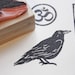 Raven Stamp / Personalized Stamp / Raven Gifts - Etsy