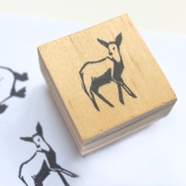 Deer Rubber Stamp - Etsy