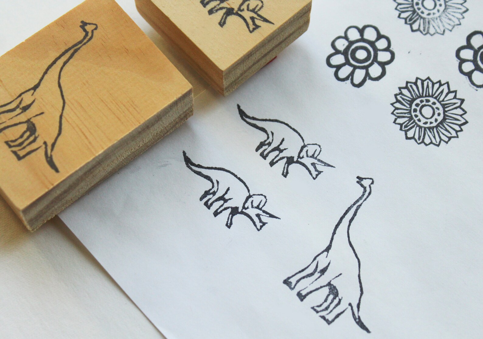 Dinosaur Stamp Set Personalized Dinosaur Rubber Stamp | Etsy