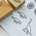 Dinosaur Stamp Set Personalized Dinosaur Rubber Stamp - Etsy