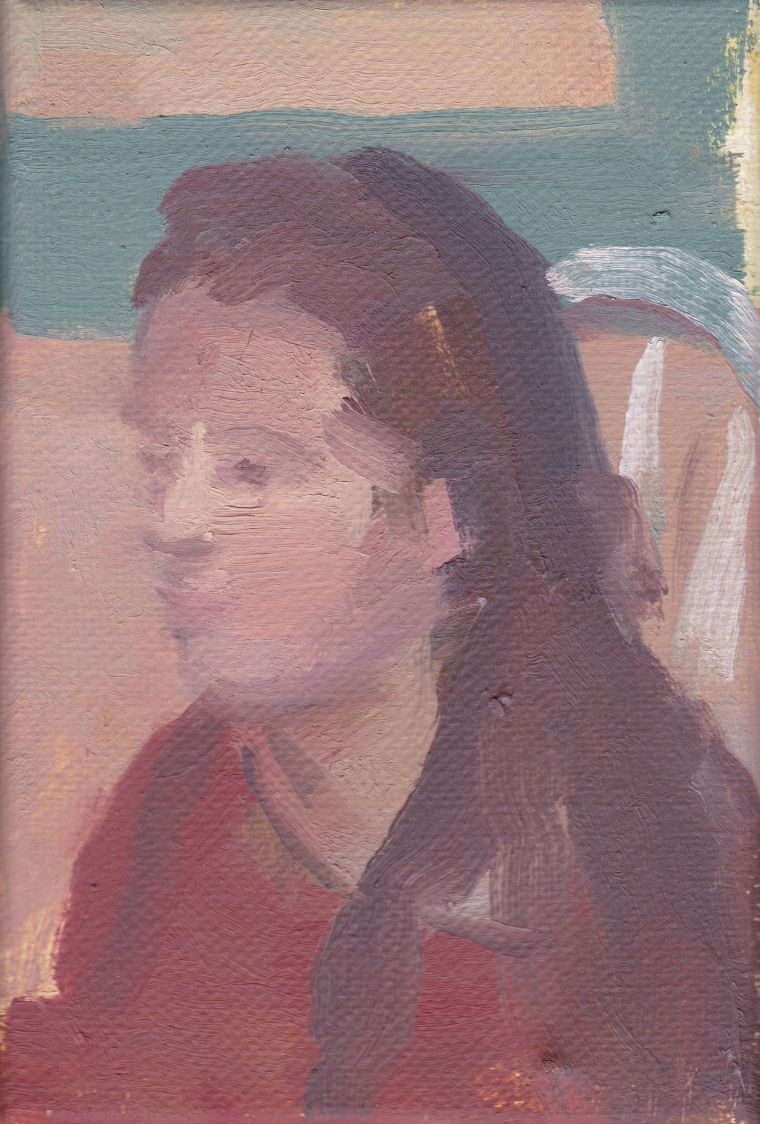 Girl Portrait Painting, Girl Portrait Art, Oil Painting on Canvas, Oil ...