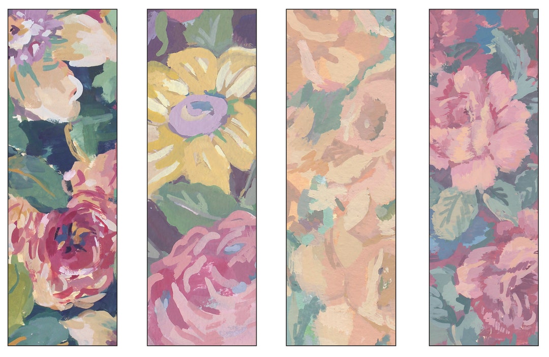 Printable Bookmarks / Book Lover Gift / Bookish / Watercolor Flowers ...