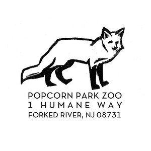 Fox Rubber Stamp, Personalized for Address Stamp, Ex Libris or Business ...