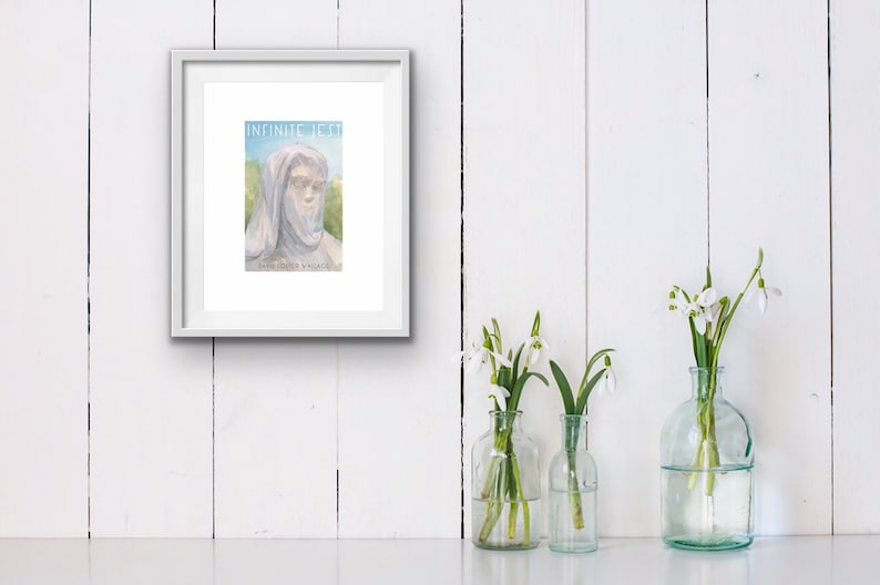 Infinite Jest Art Print / Literary Prints / Literary Gifts / David ...